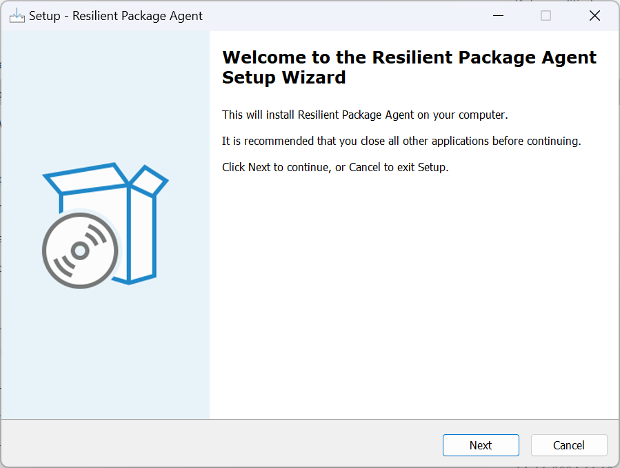 Installing Resilient Package (RP) Agent on Linux or Unix and Windows